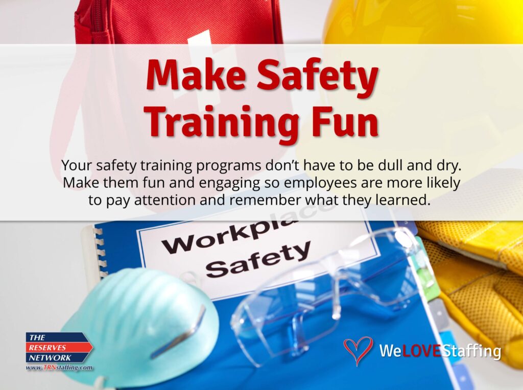 Make Safety Training Fun - The Reserves Network