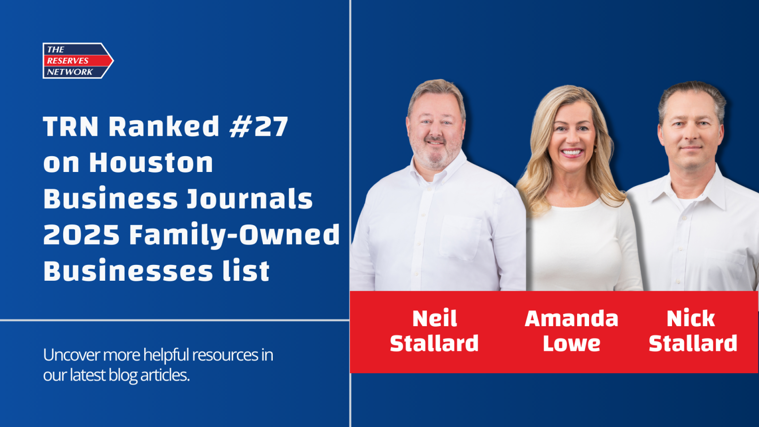 TRN Ranked #27 on Houston Business Journal’s 2025 Family-Owned Business ...
